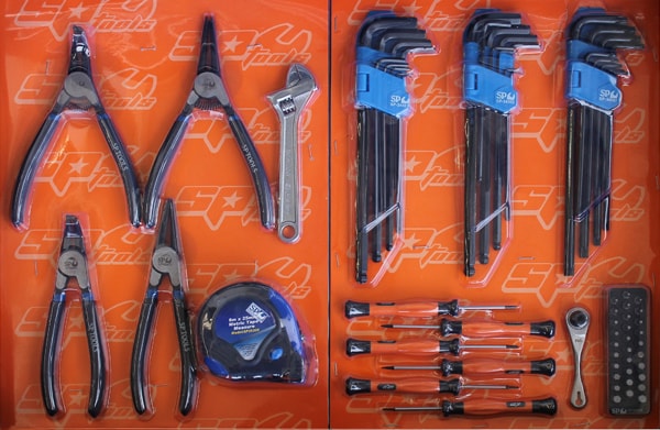 Metric/SAE - 425pc -Black/Chrome Handles - Sumo Series Workshop Tool Kits
